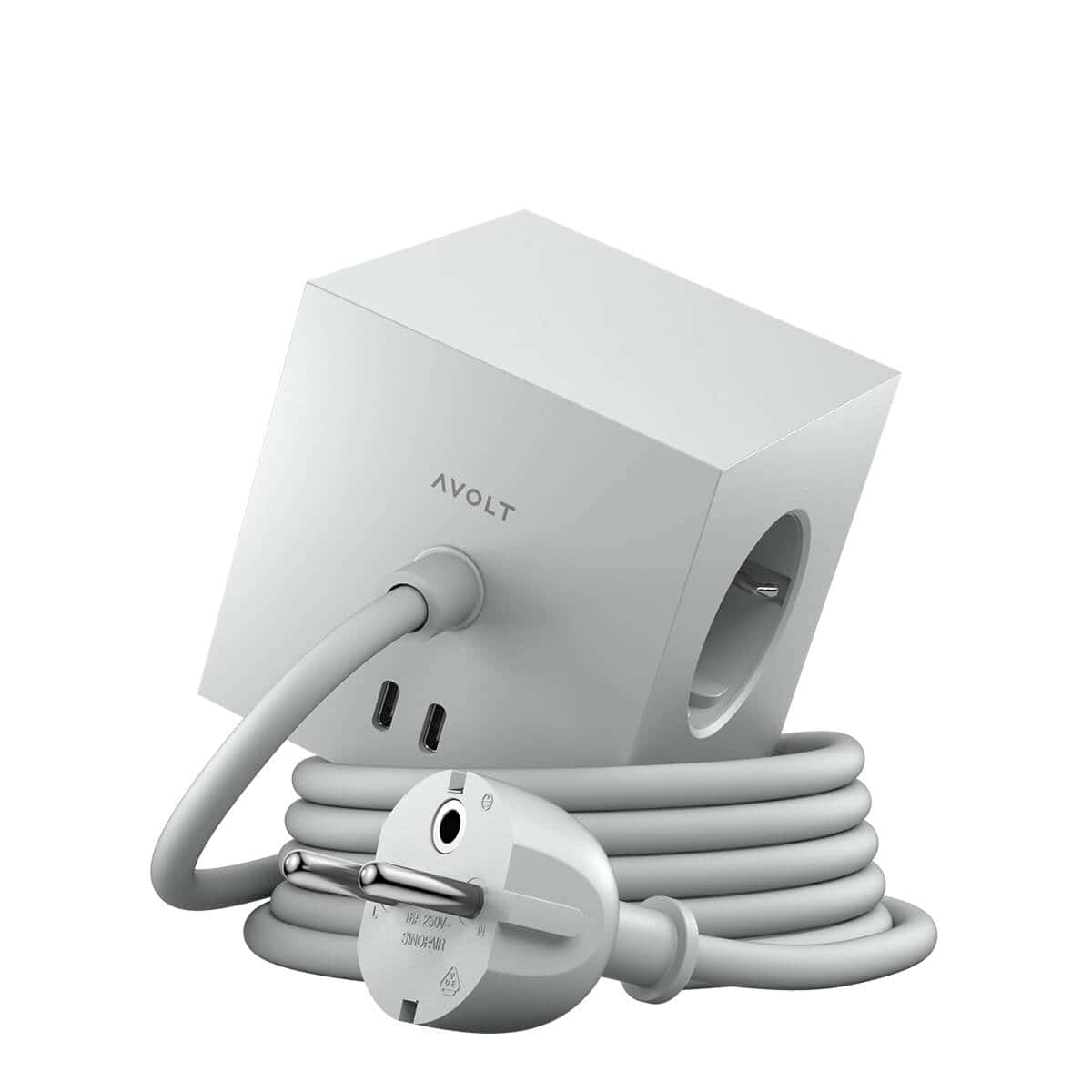 Contor Design - AVOLT Square 1 3er-Steckdose mit zwei USB-C Anschlüssen